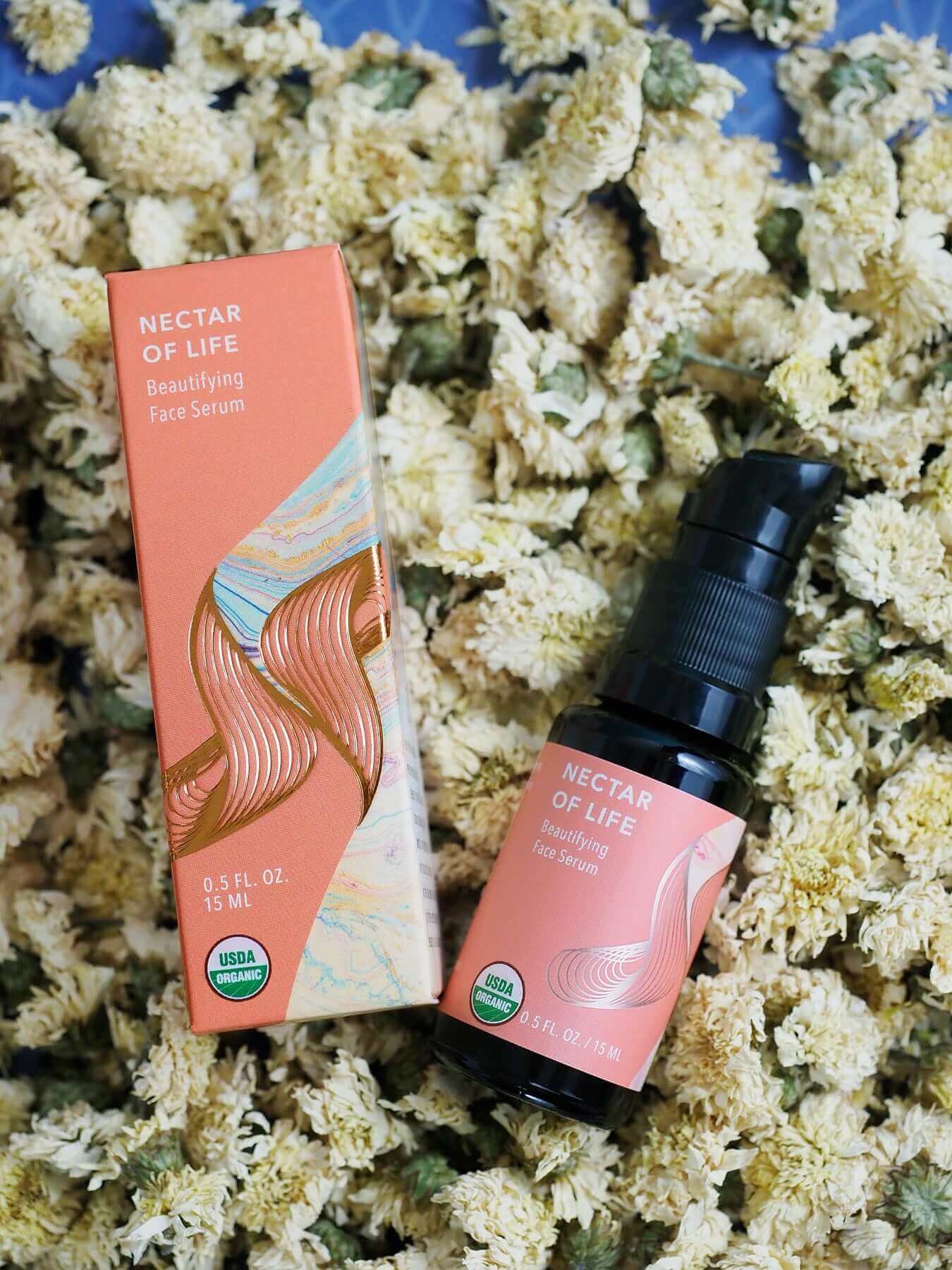 Nourishe Nectar of Life Organic Beautifying Face Serum | 15 ml, 0.5 fl ...